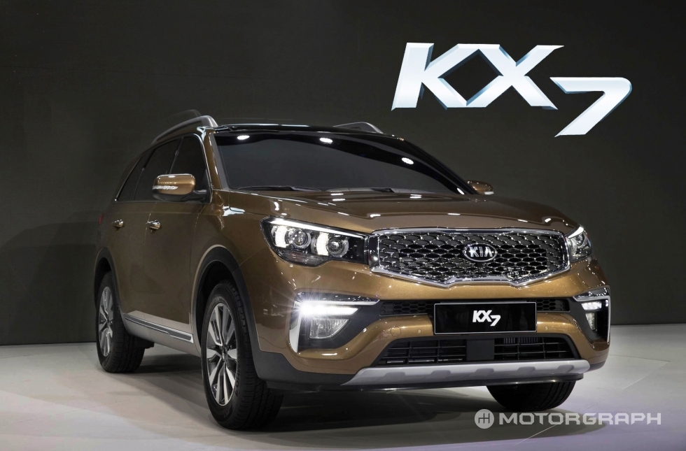 기아차, 中 전용 SUV 'KX7' 공개…'중국스타일' 쏘렌토는 이런 모습